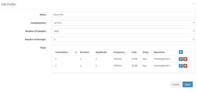 Ultrasonic scan and damage detection software BroadScan
