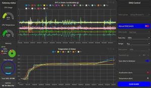 Vibration analysis software for wireless sensors accelerometers